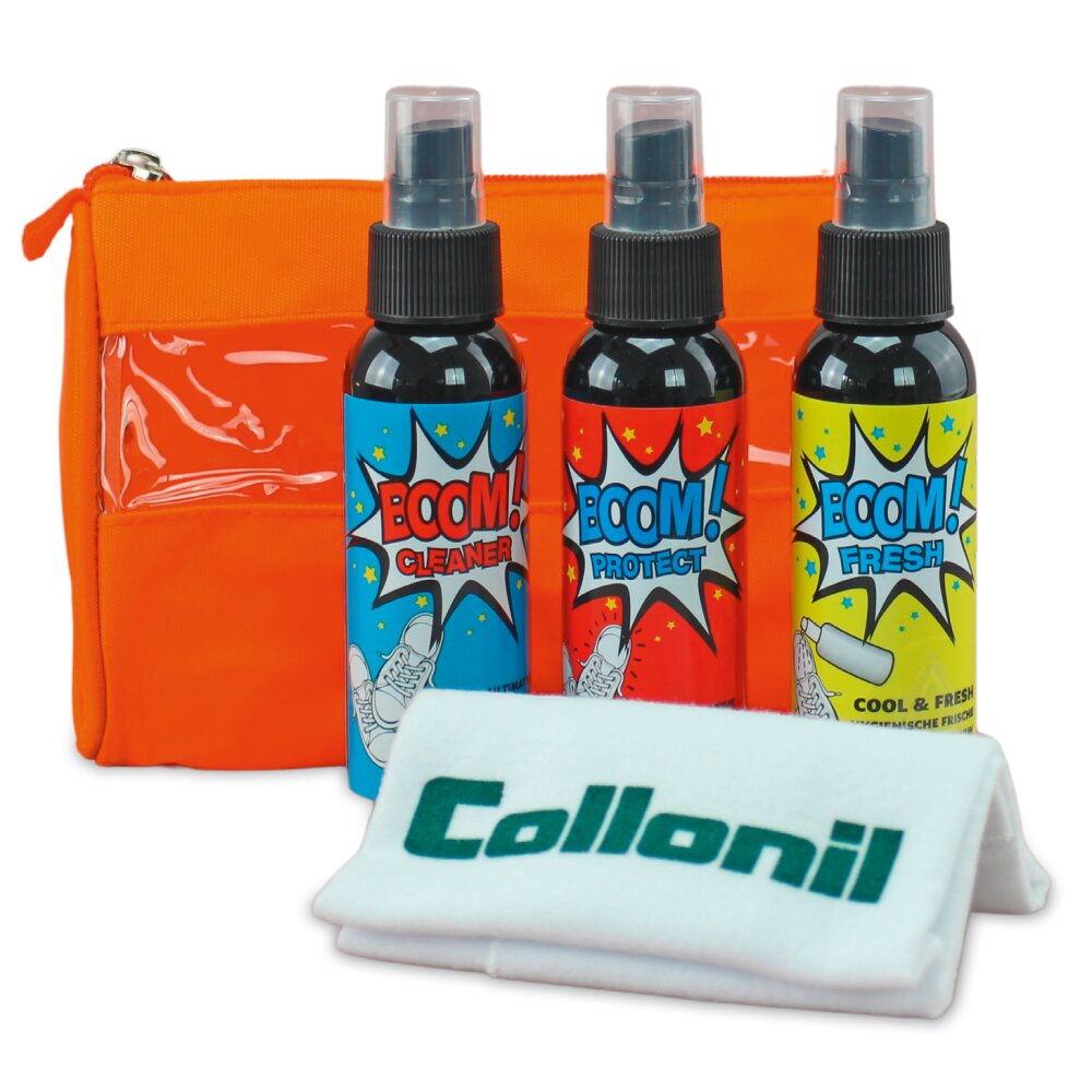 Collonil BOOM! Ultimate Kit - mit Putztuch und Tasche - Lederpflege